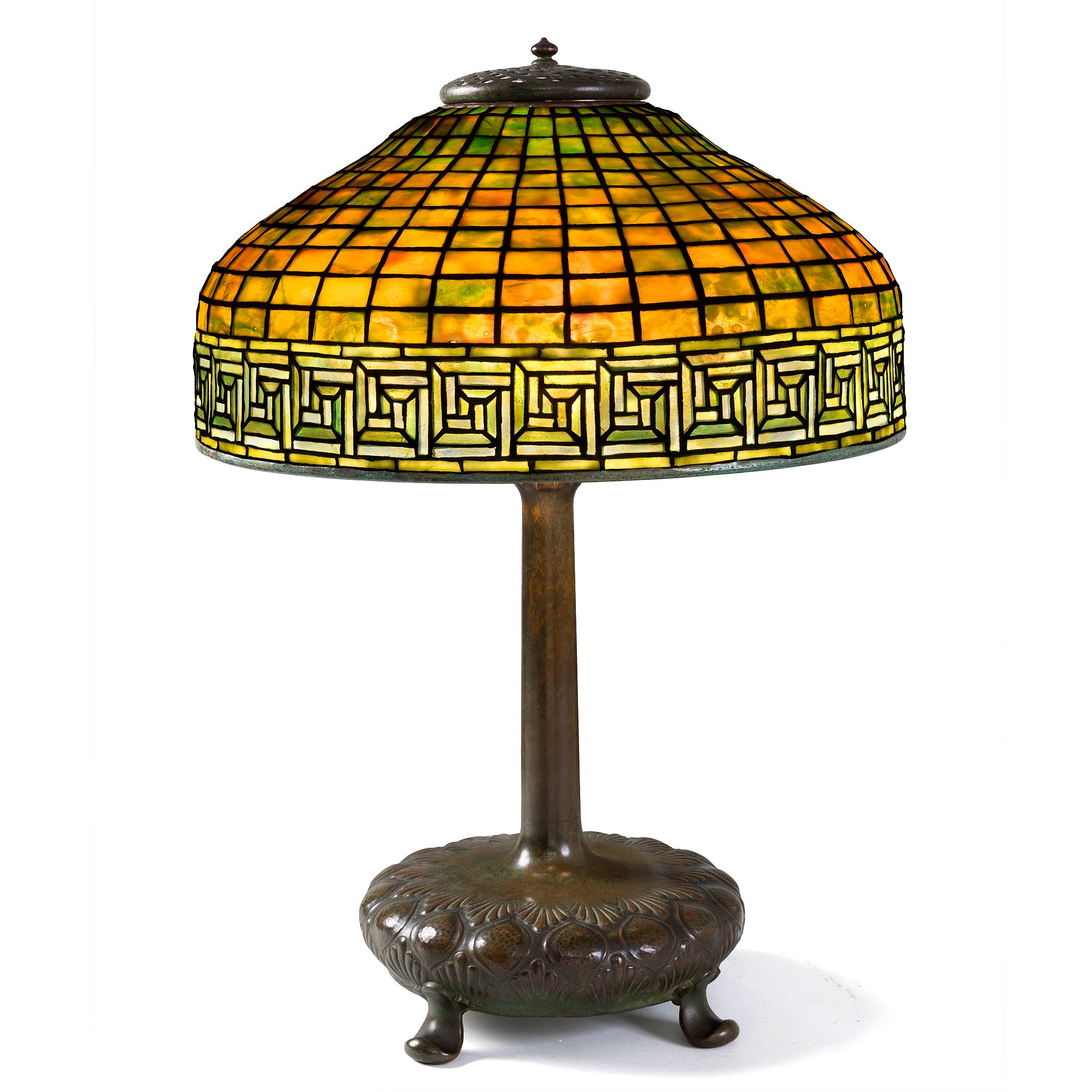 Macklowe Gallery | Tiffany Studios New York "Greek Key" Table Lamp ...