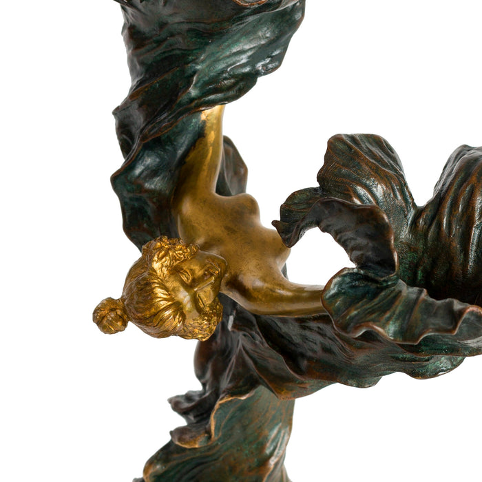 Macklowe Gallery | Louis Chalon "Loie Fuller" Bronze Sculpture — MackloweGallery