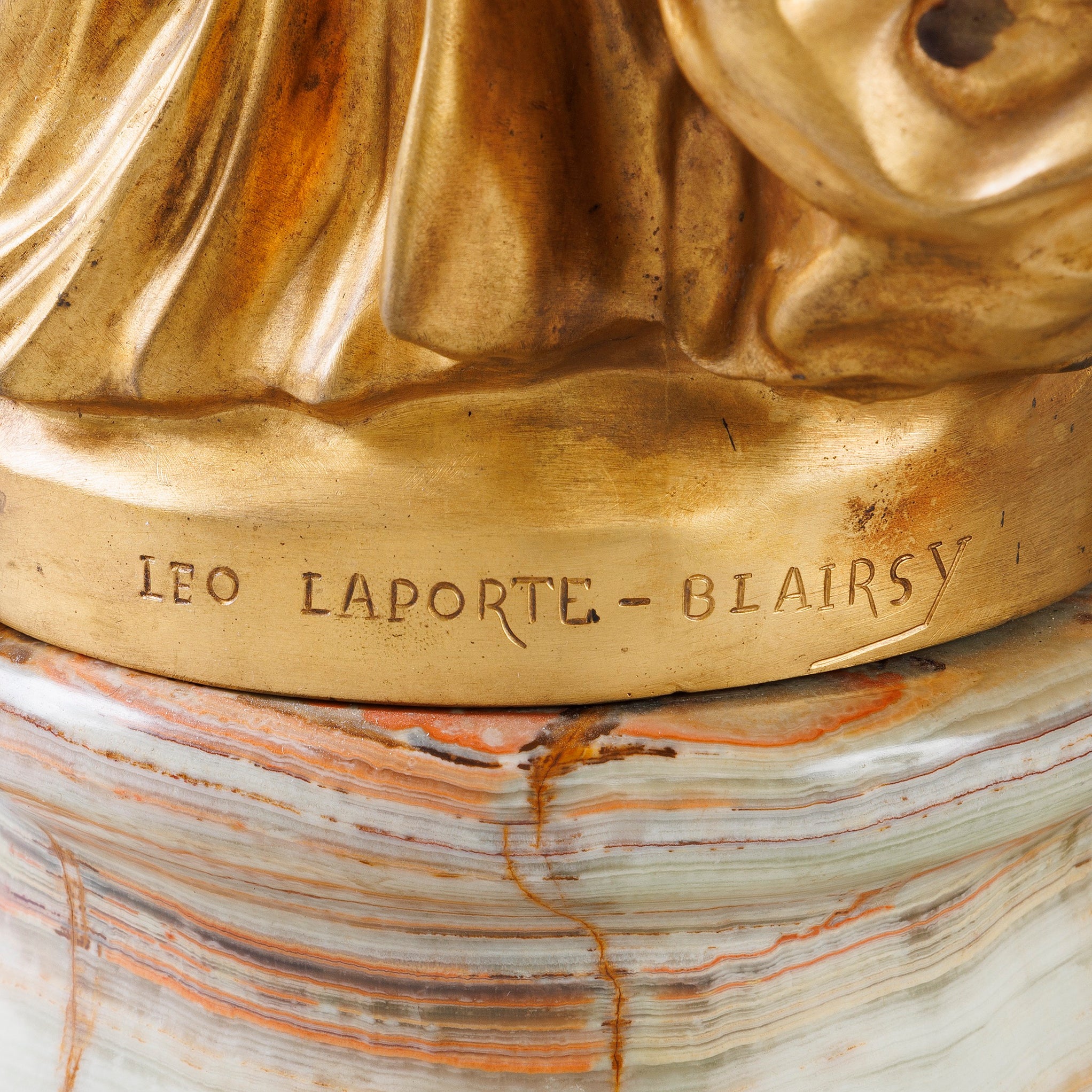 Macklowe Gallery | Leo Laporte-Blairsy "Vestal Virgin” Bronze Sculpture — MackloweGallery