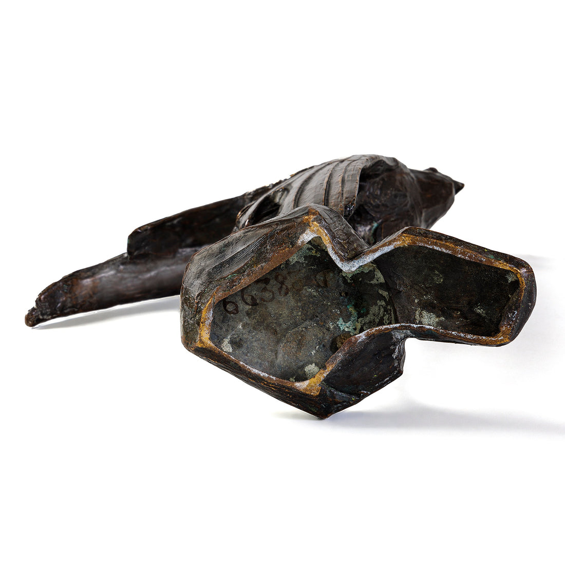 Macklowe Gallery | Rembrandt Bugatti "Male Secretary Bird, One Wing ...