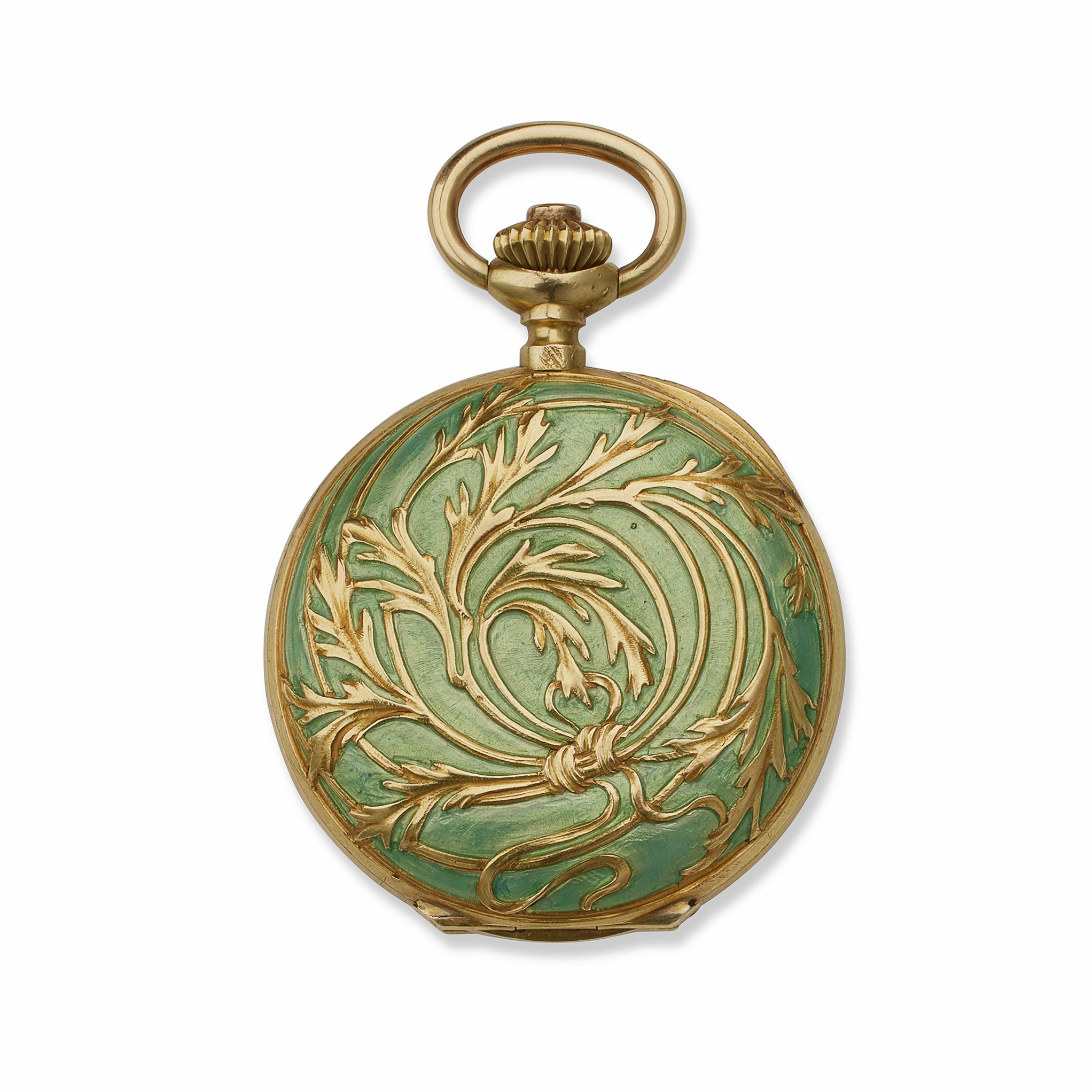 Macklowe Gallery | René Lalique Art Nouveau Enamel and 18K Gold ...