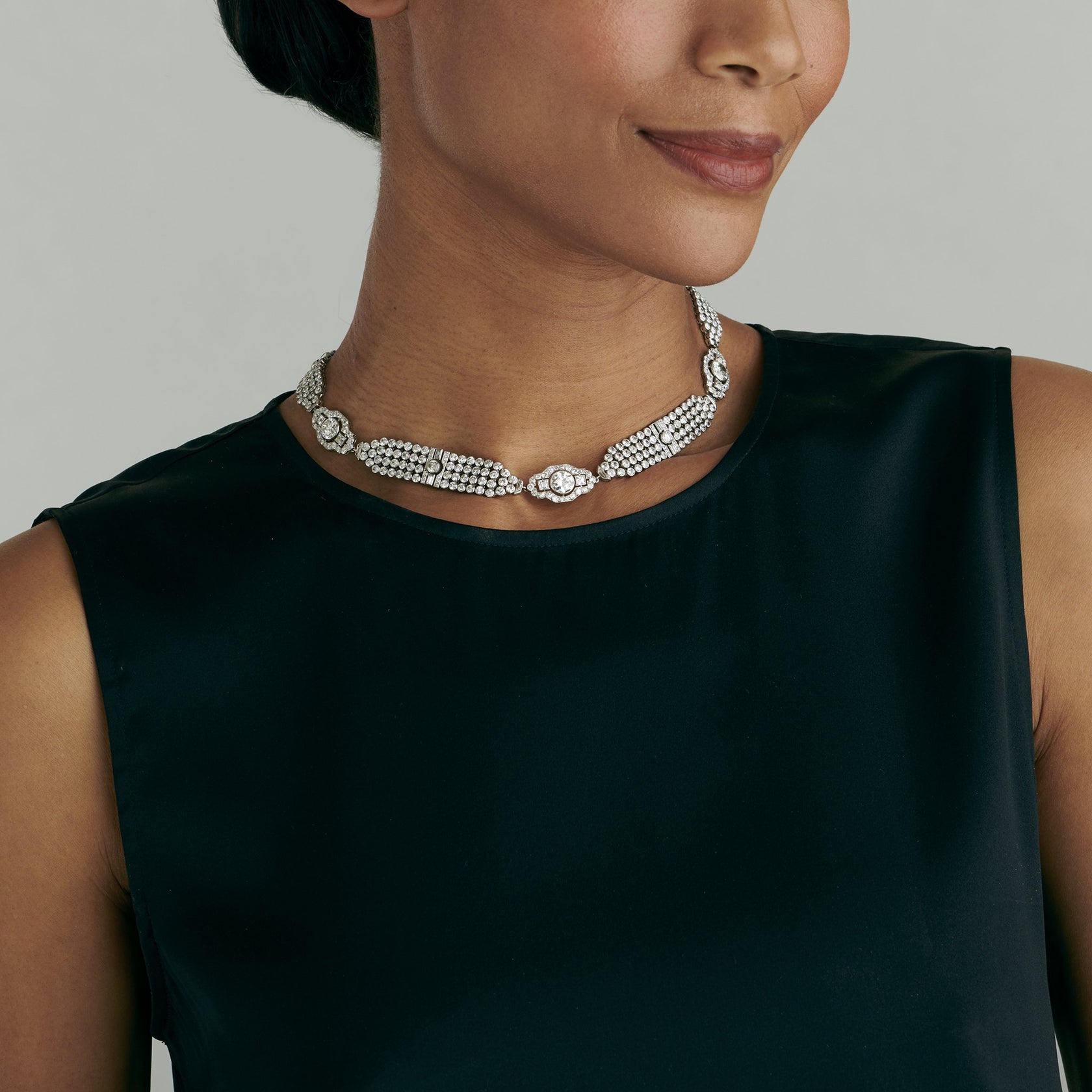 Macklowe Gallery | Convertible Diamond Collar Necklace – MackloweGallery